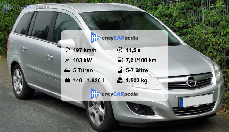 Opel Zafira A Technische Daten