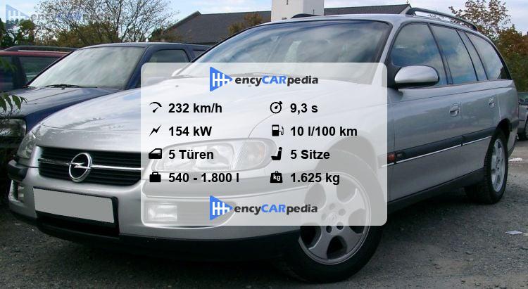 Opel Omega Caravan MV6 Technische Daten (1994-1999), Leistung ...
