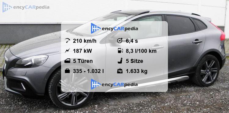 Volvo V40 Cross Country T5 AWD Technische Daten (2013-2014), Leistung ...