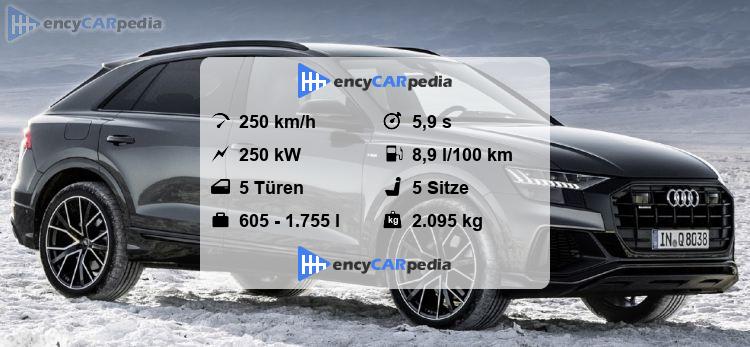 Audi Q8 55 TFSI quattro Technische Daten (2019-2023), Leistung ...