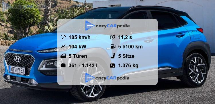Hyundai Kona Hybrid Technische Daten