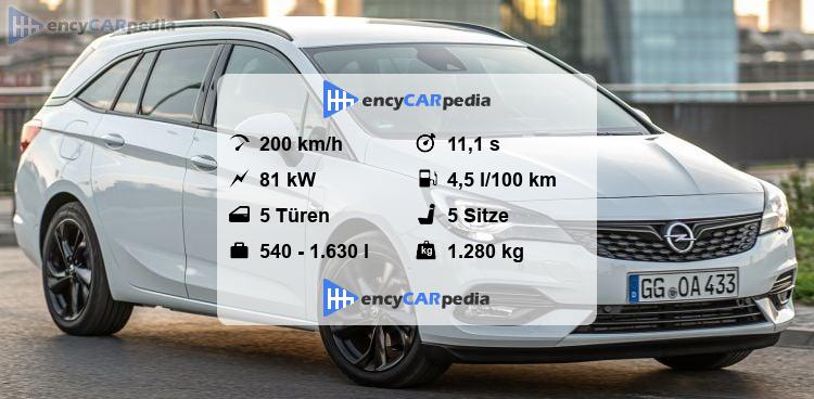 Opel Astra Sports Tourer Technische Daten