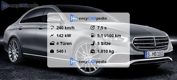 Mercedes E 220 D Technische Daten 2022