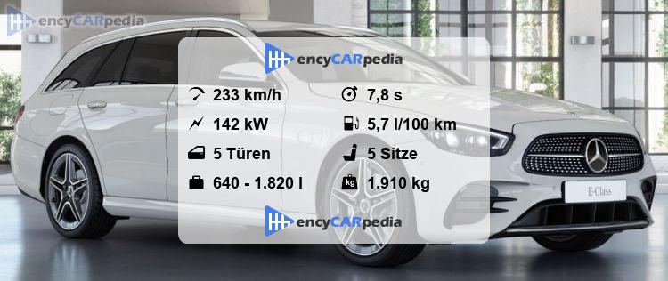 Mercedes E 220 D Kombi Technische Daten