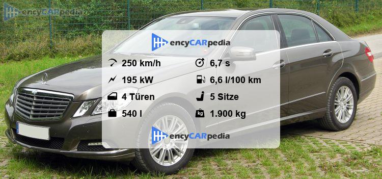 Mercedes W212 Technische Daten