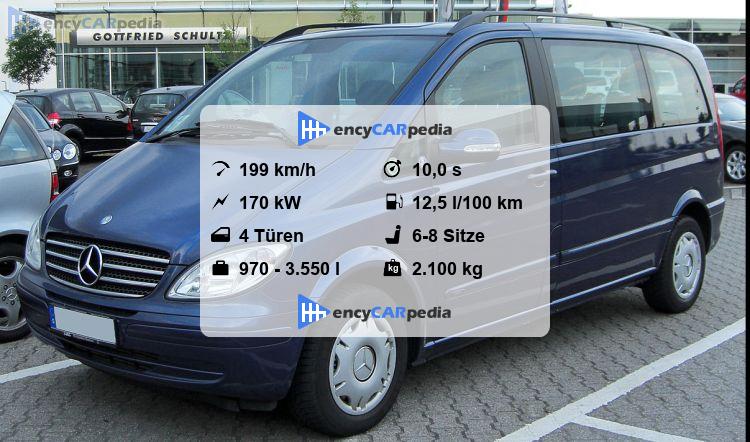 Mercedes Viano 3.5 Extra Long Technische Daten (2005-2008), Leistung ...