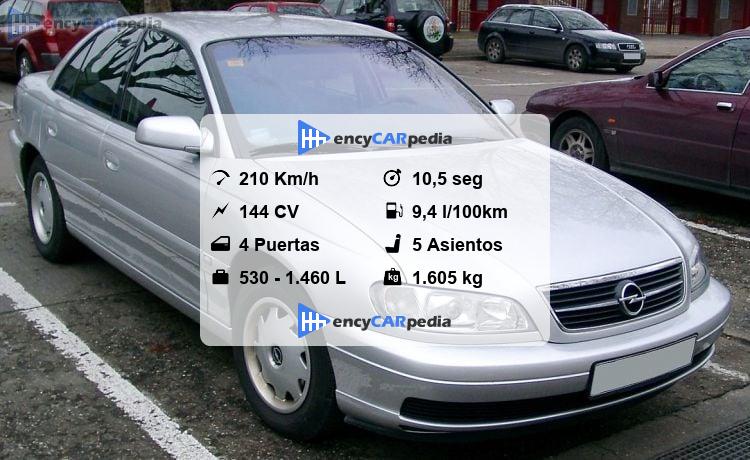 Opel Omega 2.2 16v Ficha Técnicas (1999-2003), rendimiento, dimensiones ...