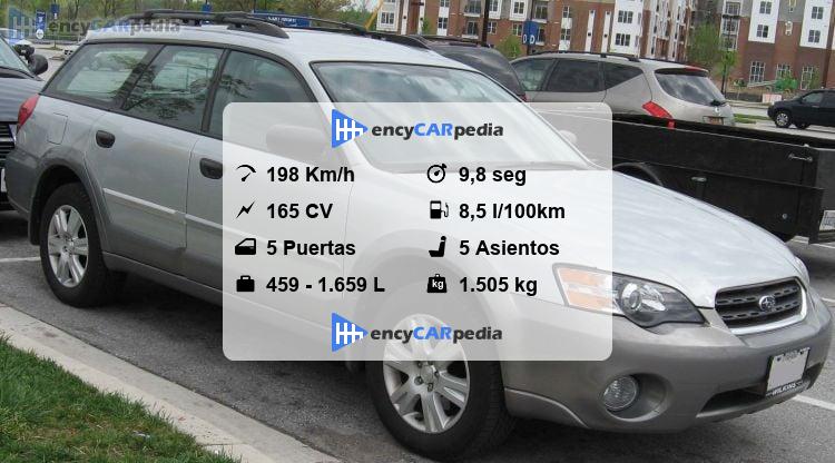 Subaru Outback 2.5 Ficha Técnicas (2004-2006), rendimiento, dimensiones ...