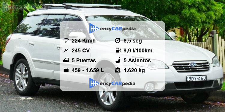 Subaru Outback 3.0R Ficha Técnicas (2006-2009), rendimiento ...