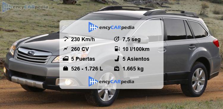 Subaru Outback 3.6R Ficha Técnicas (2009-2014), rendimiento ...