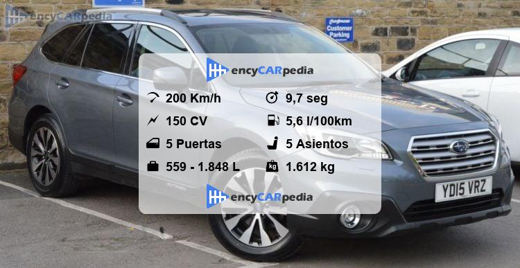 Subaru Outback 2.0D Ficha Técnicas (2015-2019), rendimiento ...