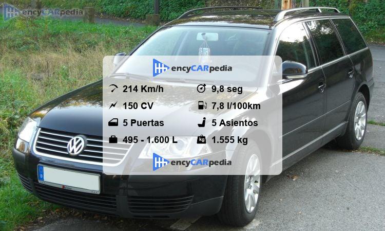 Volkswagen Passat Variant V6 TDI (B5.5) Ficha Técnicas (2001-2003 ...