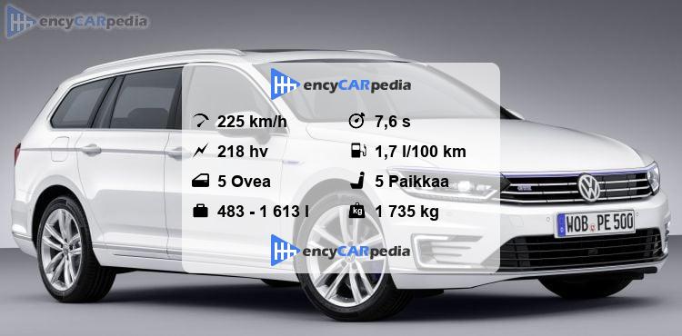 Volkswagen Passat Variant GTE (B8) tekniset tiedot (2015-2019 ...
