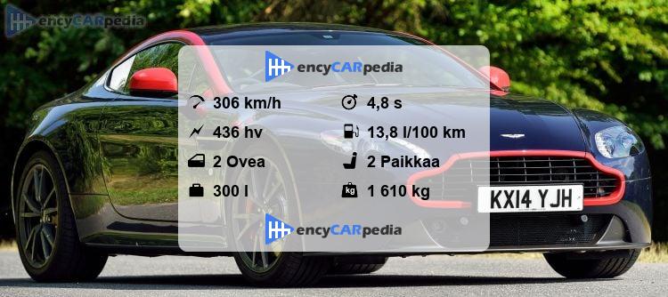 Aston Martin V8 Vantage N430 tekniset tiedot (2014-2016), suorituskyky ...