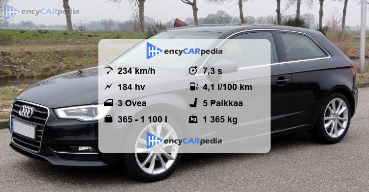 Audi A3 2.0 TDI 184 (8V) tekniset tiedot (2013-2016), suorituskyky ...