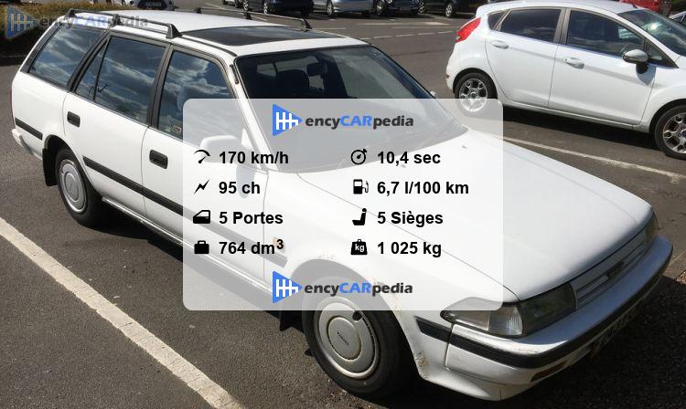 Toyota Carina Break 1.6 XLi Fiches techniques (1990-1992), performances ...
