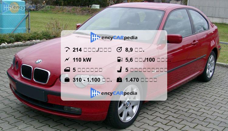 BMW 320td compact (E46) τεχνικά χαρακτηριστικά (2001-2005), απόδοση ...