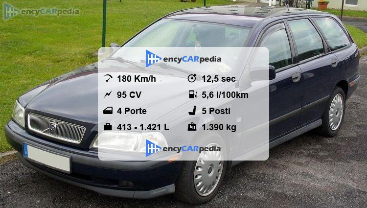 Volvo V40 1.9D Scheda Tecnica (1999-2000), prestazioni, dimensioni ...