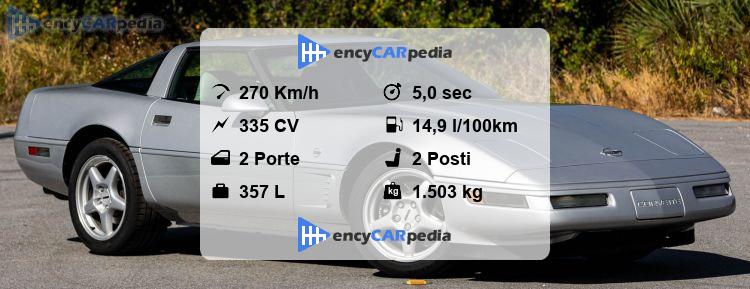 Chevrolet Corvette (C4) Scheda Tecnica (1996), prestazioni, dimensioni ...