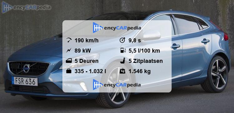 Volvo V40 T2 specs (2015-2019), prestaties, carrosserie & technische ...