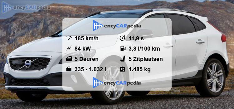 Volvo V40 Cross Country D2 specs (2013-2015), prestaties, carrosserie ...