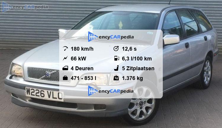 Volvo V40 TD specs (1997-1999), prestaties, carrosserie & technische ...