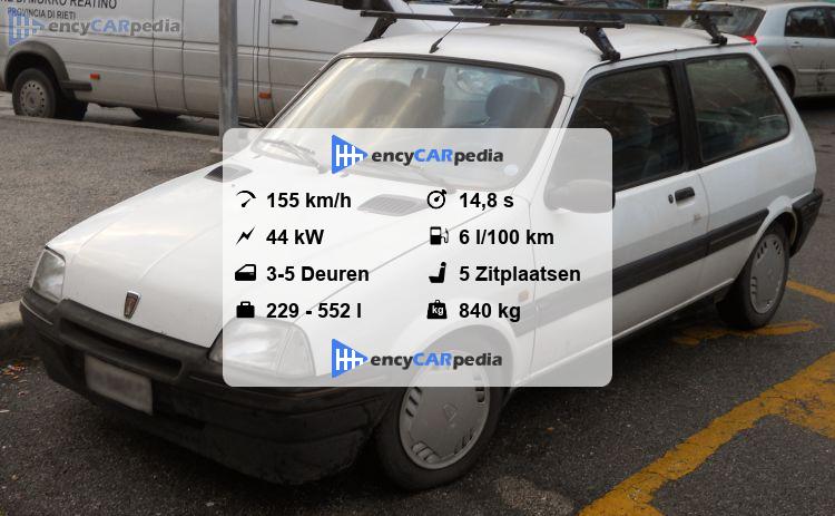 Rover 111 specs (1993-1995), prestaties, carrosserie & technische ...