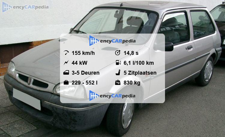 Rover 111 Si specs (1995-1997), prestaties, carrosserie & technische ...