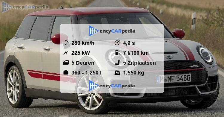Mini John Cooper Works Clubman (F54) specs (2019-2024), prestaties ...