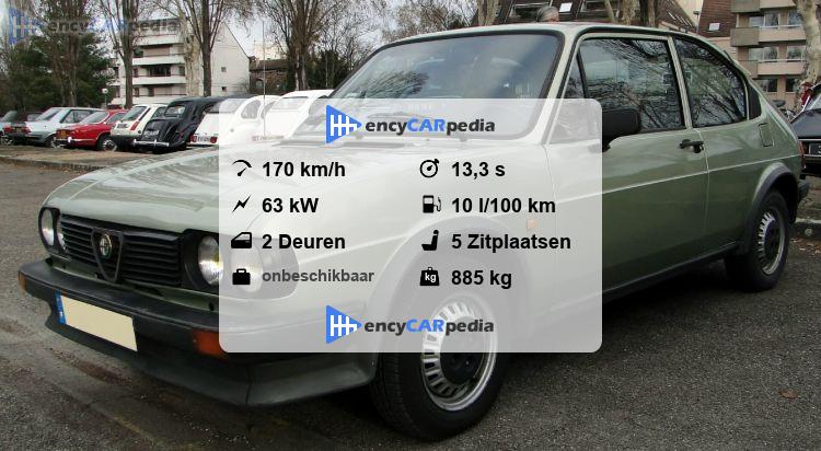 Alfa Romeo Alfasud ti 1.3 specs (1980-1983), prestaties, carrosserie ...