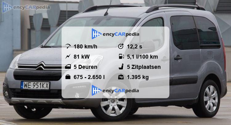 Citroën Berlingo Estate PureTech 110 S/S specs (2016-2018), prestaties ...