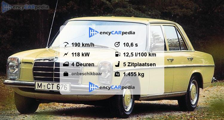 Mercedes 280 (W114) specs (1972-1976), prestaties, carrosserie ...