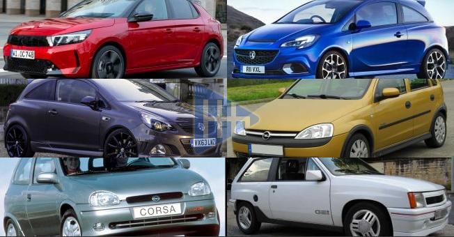 All Vauxhall Corsa Generations - encyCARpedia