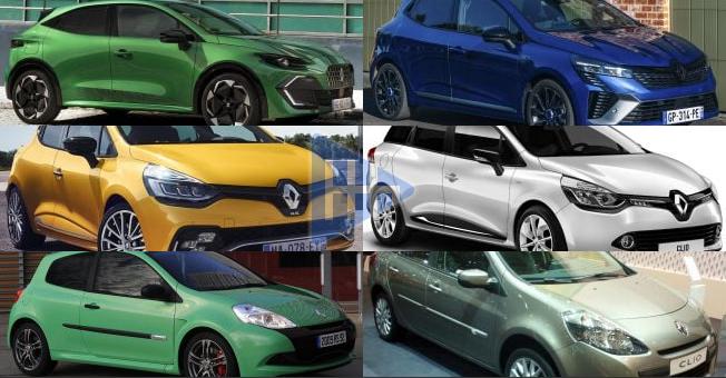 All Renault Clio Generations - encyCARpedia