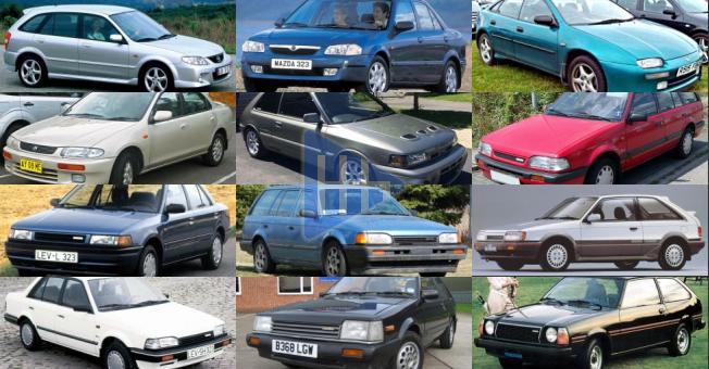 All Mazda 323 Generations - encyCARpedia