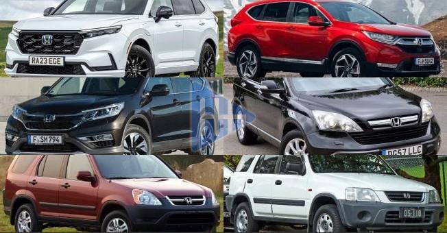 All Honda CR-V Generations - encyCARpedia