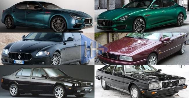 All Maserati Saloon Models - encyCARpedia