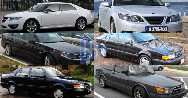 All Saab Saloon Models - encyCARpedia