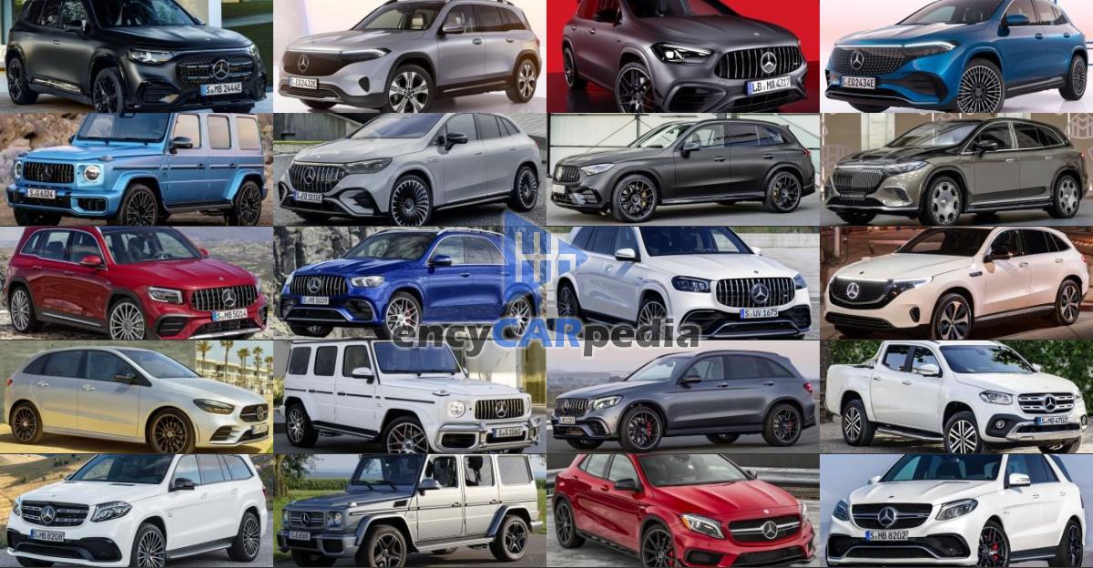 Todos Mercedes SUV & MPV Modelos - encyCARpedia