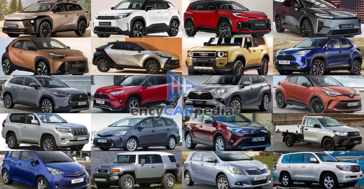 All Toyota SUV & MPV Models - encyCARpedia