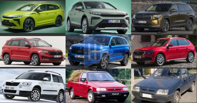 Alle Škoda SUV & Van Modelle - encyCARpedia