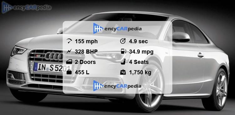 Audi S5 Coupé 3.0 TFSI (B8) specs (2012-2016), performance, dimensions ...