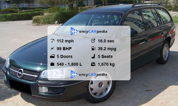 Vauxhall Omega Caravan 2.0 DTI 16v specs (1998-1999), performance ...