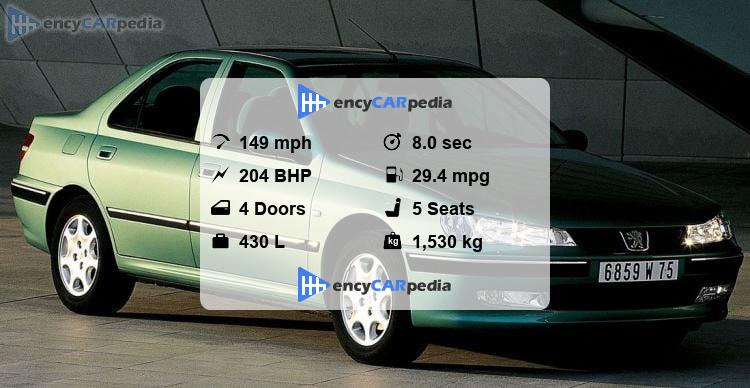 Peugeot 406 3.0 V6 Prestige specs (2000-2004), performance, dimensions ...