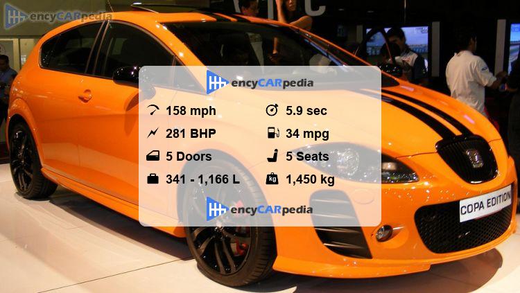SEAT Leon Cupra Copa Edition specs (2008-2009), performance, dimensions ...