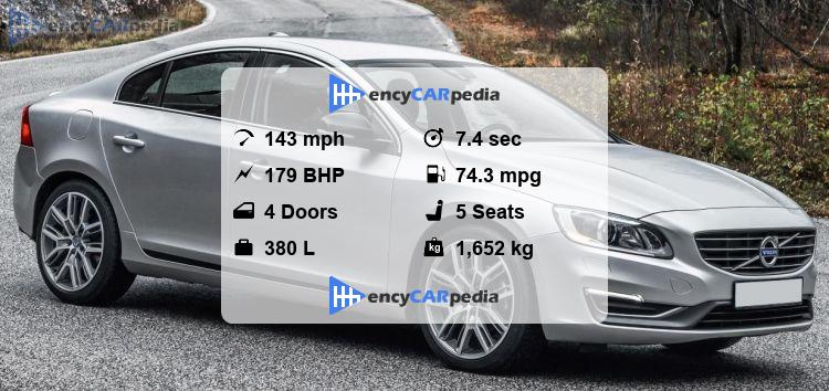 Volvo S60 D4 specs (2013-2015), performance, dimensions & technical ...