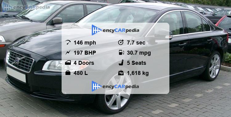 Volvo S80 2.5T specs (2006-2009), performance, dimensions & technical ...