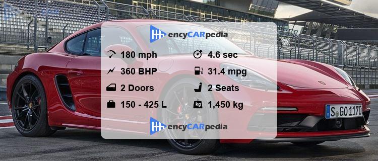 Porsche 718 Cayman GTS (982c) specs (2017-2020), performance ...