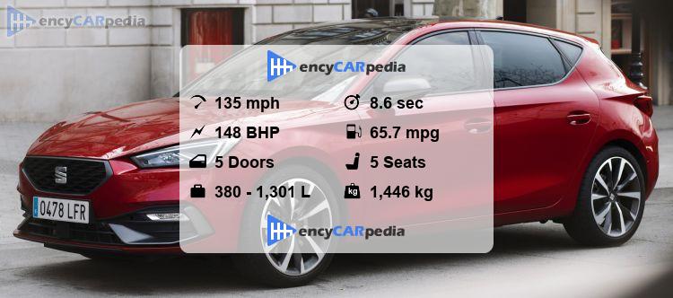 SEAT Leon 2.0 TDI 150 specs (2020-2024), performance, dimensions ...