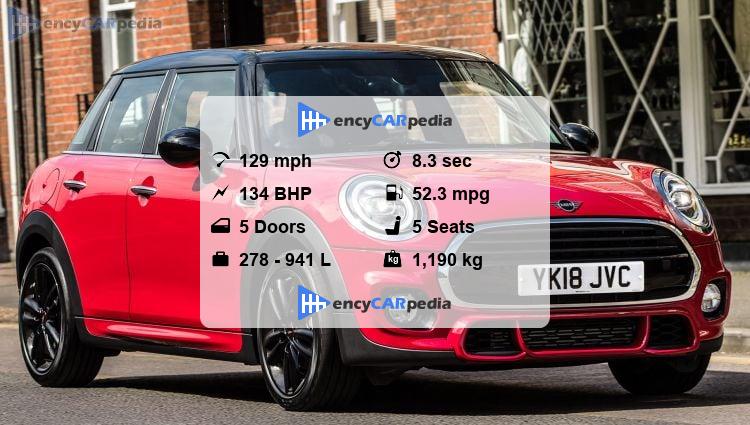 Mini Cooper 5 Door (F55) specs (2018-2021), performance, dimensions ...